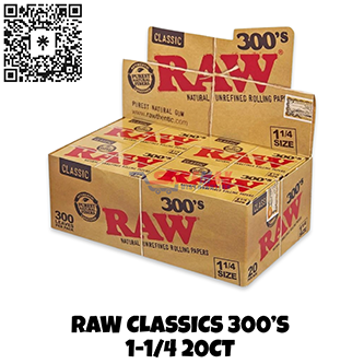 RAW CLASSIC 300’S 1 1/4 20CT – SaveMax
